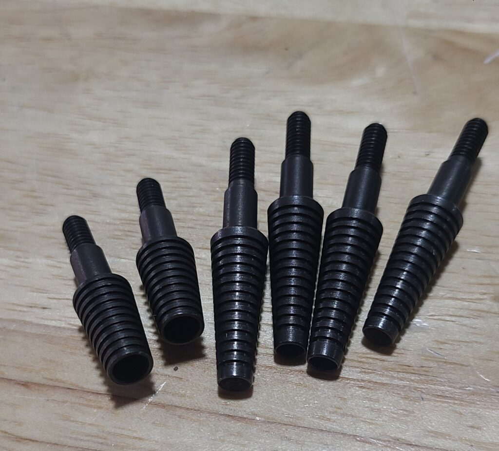 Steel Broadhead Adapters (Screw-In) 6 Pack - Big Jim's Bow Company